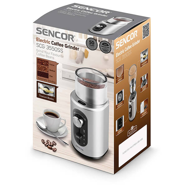 Ηλεκτρικος Μυλος Καφε 200w Sencor Scg 3550ss - Μυλοι κοπης (HAP.143742)