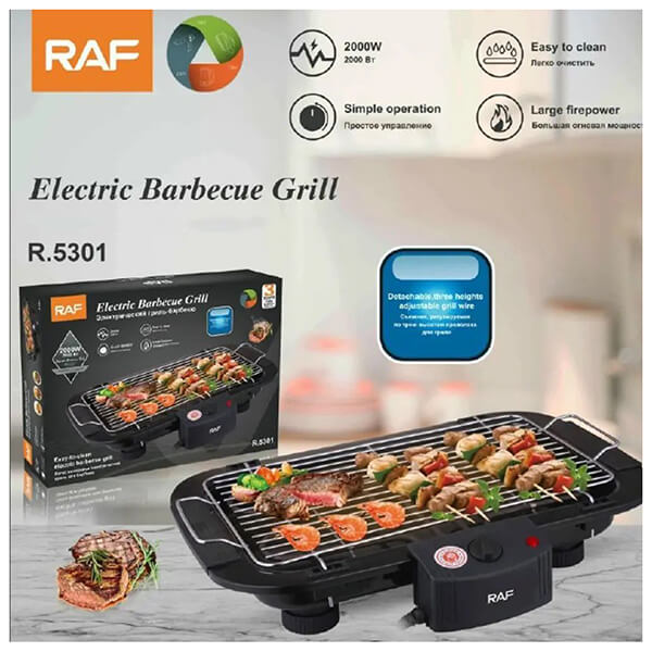 Επιτραπεζια Ηλεκτρικη Ψησταρια Σχαρας Raf 2000w R.5301 - Ψηστιερες ...