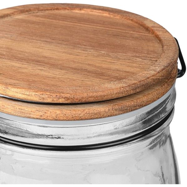 Estia Δοχειο Αποθηκευσης Acacia Γυαλινο 1000ml Με Κλιπ Καπακι 01-23904 ...