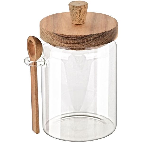 Estia Δοχειο Αποθηκευσης Acacia Γυαλινο 850ml 9.7x12x17cm Με Κουταλι 01 ...