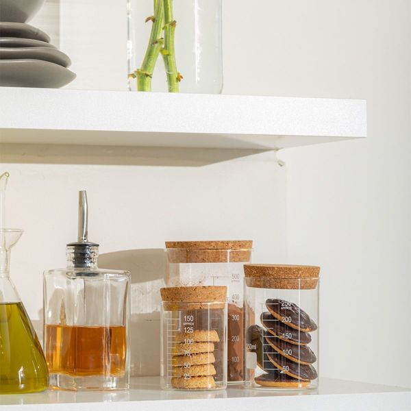 Estia Δοχειο Αποθηκευσης Γυαλινο 250ml Με Καπακι Φελλου 01-25069 - Home ...