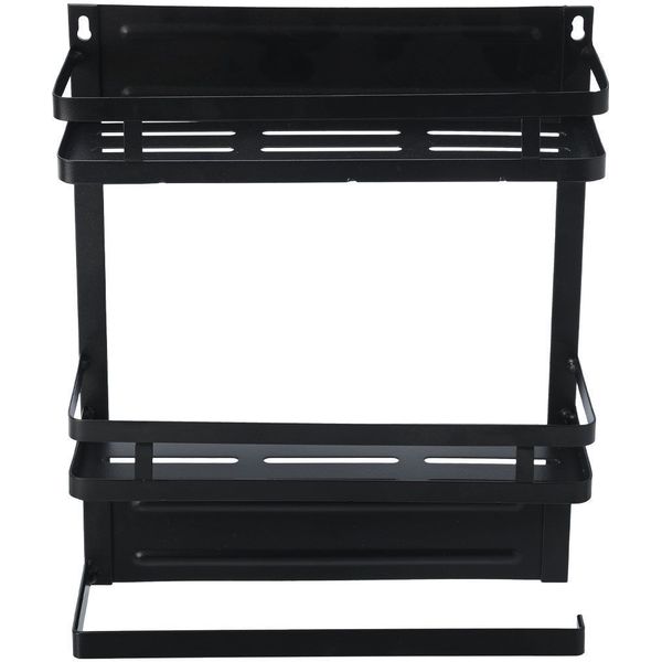 Estia Ραφιερα Κουζινας Metal Black Μεταλλικη Διωροφη Με Βαση Για Ρολο ...
