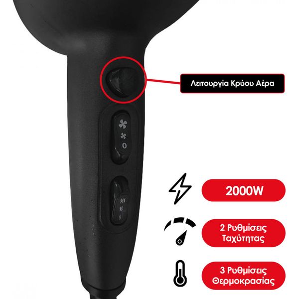 Zilan Σεσουαρ Μαλλιων 2000w Zln4872 - Σεσουαρ (HAP.175452)