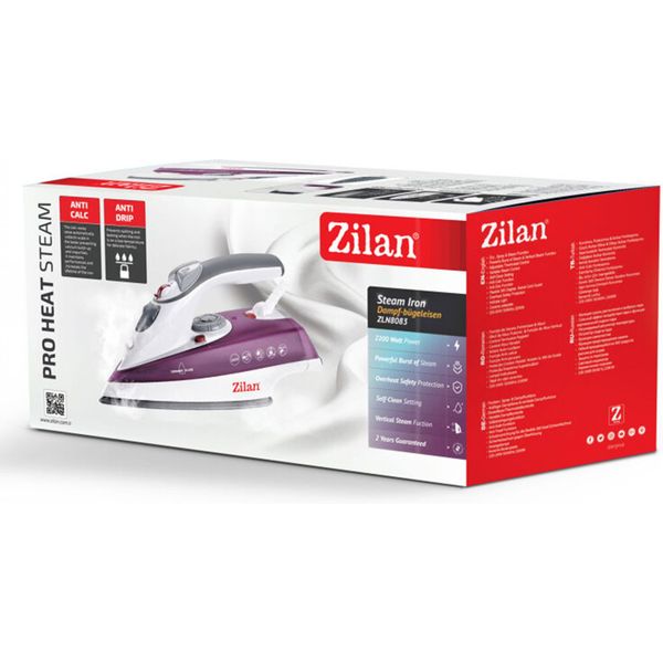 Zilan Σιδερο Ατμου Με Κεραμικη Πλακα 2200w Zln8083 - Σιδερα (HAP.175466)