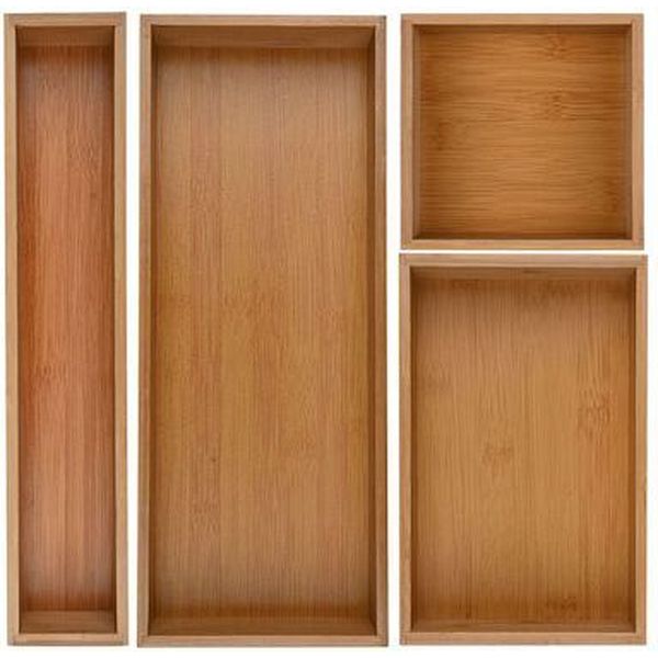 Estia Κουτι Οργανωσης Συρταριου Bamboo Essentials 15x15cm 03-17545 ...
