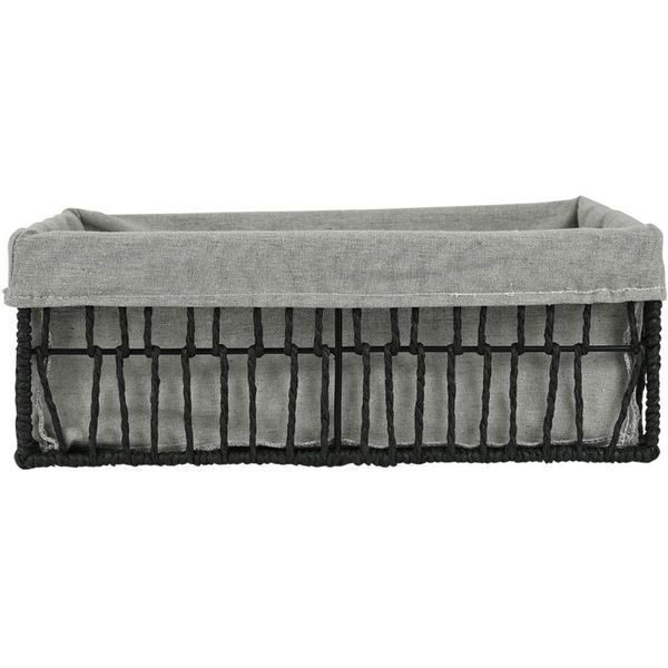 Estia Καλαθι Αποθηκευσης & Οργανωσης Nest 36x27x13cm Μαυρο 02-28039 ...