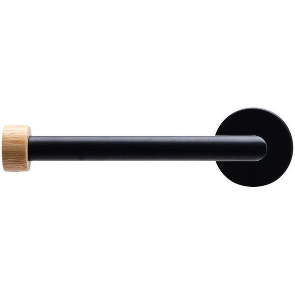 Estia Χαρτοθηκη Επιτοιχια Bamboo Essentials Μεταλλικη Μαυρη 02-14766 ...