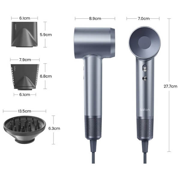 Σεσουαρ Με Ιονιστη Laifen Swift Special Grey + 3 Εξαρτηματα - Σεσουαρ ...