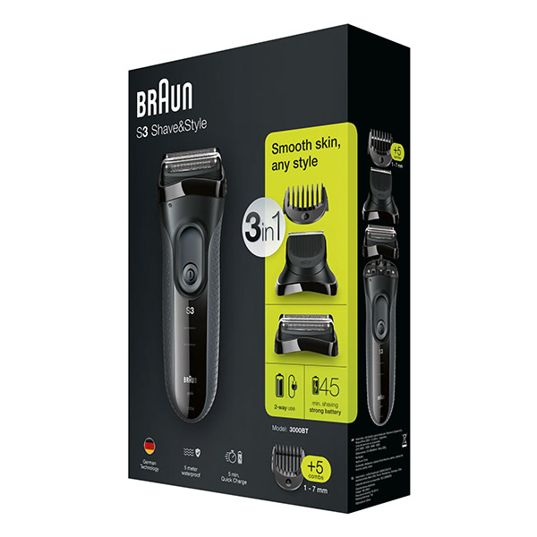 Ξυριστικη Μηχανη Προσωπου Braun 3000bt - Ξυριστικες μηχανες (HAP.320853)