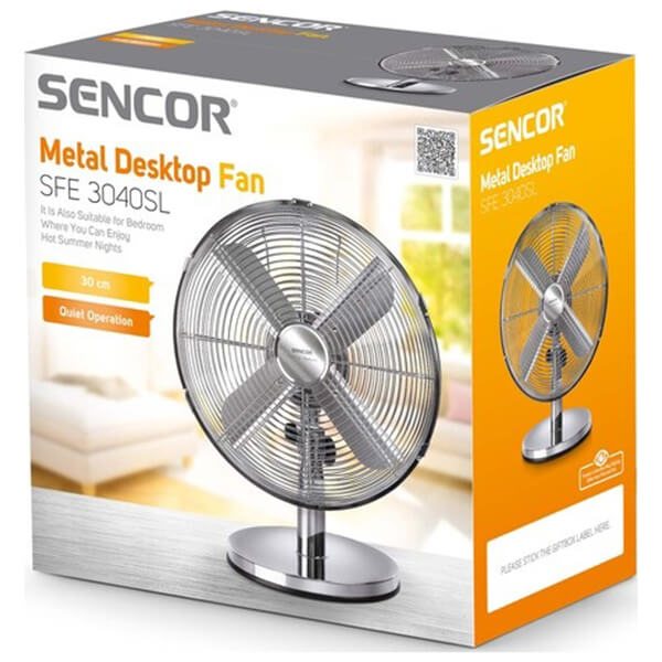 Μεταλλικος Επιτραπεζιος Ανεμιστηρας Sencor Sfe 3040sl 35w - Ανεμιστηρες ...