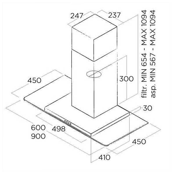Απορροφητηρας Flat Glass Elica Ix/a/60 - Απορροφητηρες (HAP.705262)
