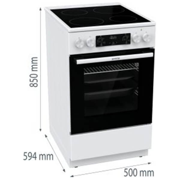Κουζινα Με Κεραμικη Εστια Gorenje Gec5c42wg - Κουζινες (HAP.709693)