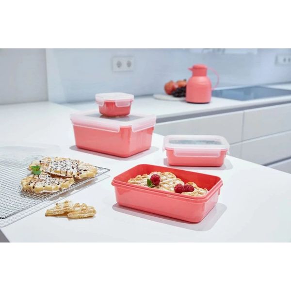 Δοχεια Αποθηκευσης Τροφιμων Tefal Masterseal N1030910 Coral Σετ 4τεμ ...