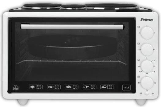 Φουρνακι Με 3 Εστιες Primo Prm-36w (m3660) 2950w Λευκο - Φουρνακια ...