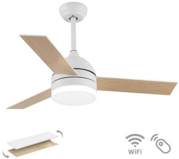 Ανεμιστηρας Οροφης Lineme 02-00169 Wifi 52'' 24w Led Bora Dc35w Με ...