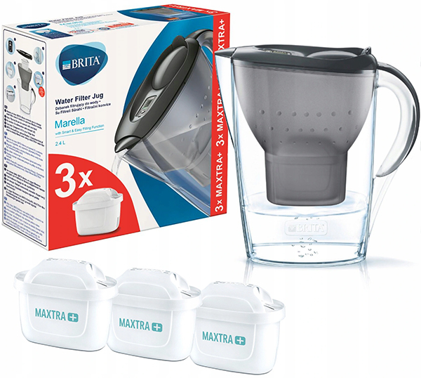 Κανατα Φιλτρου 2,4lt Brita Marella Mxplus+3 Ανταλλακτικα Φιλτρα Γκρι ...