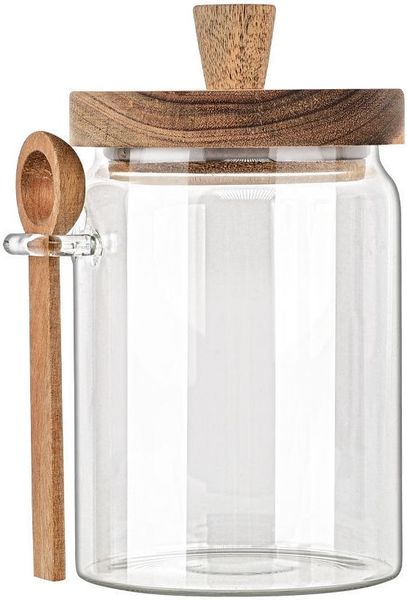 Estia Δοχειο Αποθηκευσης Acacia Γυαλινο 850ml 9.7x12x17cm Με Κουταλι 01 ...