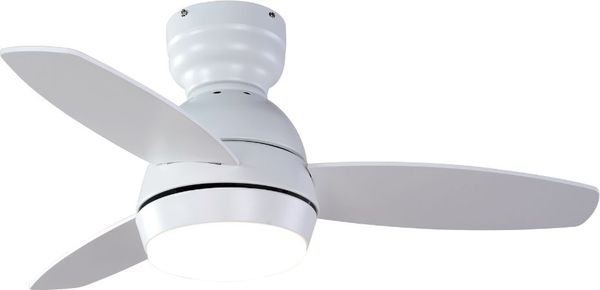 Ανεμιστηρας Οροφης Iq Cf-3618 Matt White 36" Με Led Φως Και ...
