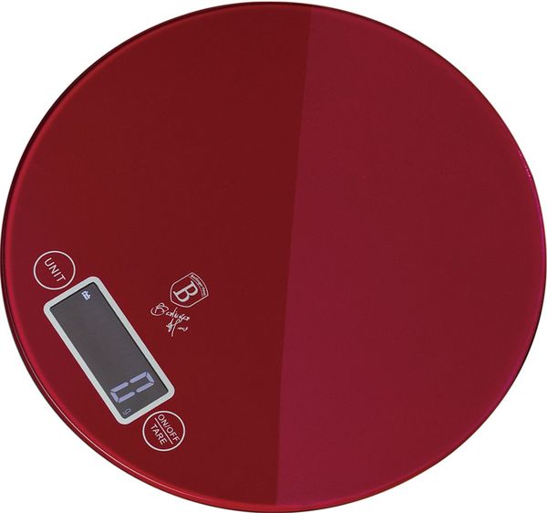 Berlinger Haus Ψηφιακη Ζυγαρια Κουζινας Max 5kg Burgundy Bh-9426 ...