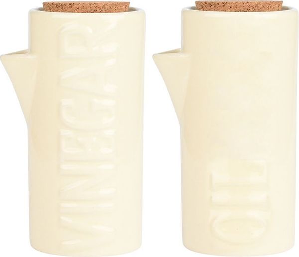 Estia Μπουκαλια Για Λαδι & Ξυδι Πηλινα Ivory 01-24987 - Home appliances ...