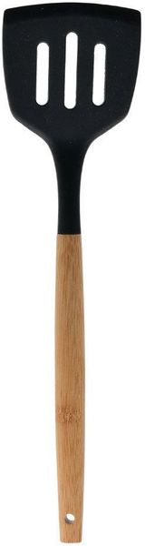 Estia Σπατουλα Τρυπητη Bamboo Essentials Σιλικονης Μαυρη 01-14636 ...