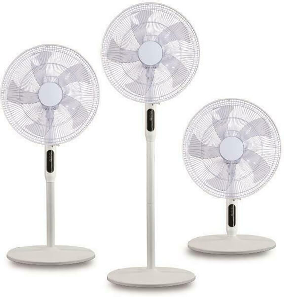 Ανεμιστηρας Ορθοστατης Eurolamp 300-20006 Με Rc 3σε1 45cm 25w Λευκος ...