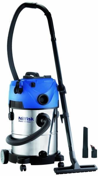 Σκουπα Ηλεκτρικη Υγρων Στερεων Nilfisk Multi 30 1800watt Inox ...