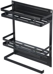 Estia Ραφιερα Κουζινας Metal Black Μεταλλικη Διωροφη Με Βαση Για Ρολο ...