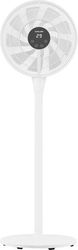 Eurolamp Ανεμιστηρας Με Ορθοστατη Dc Φ40 25w Λευκος Με Κοντρολ 300 ...