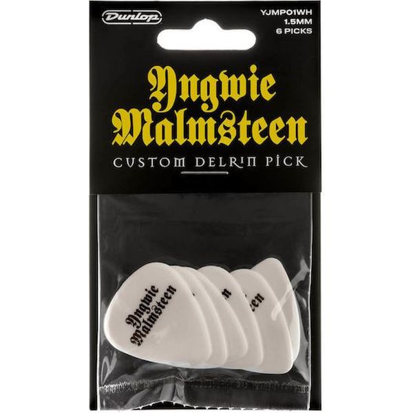 Dunlop Yjm-01wh Yngwie Malmsteen Πεννες Λευκο ( 6 Τεμαχια ) - Αξεσουαρ ...