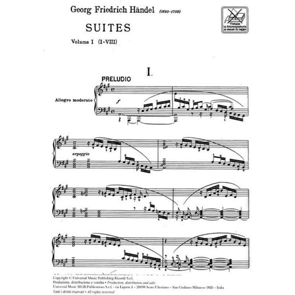 Handel - Suites Array Vol. I - Μουσικα βιβλια πληκτρων (MSC.606385)