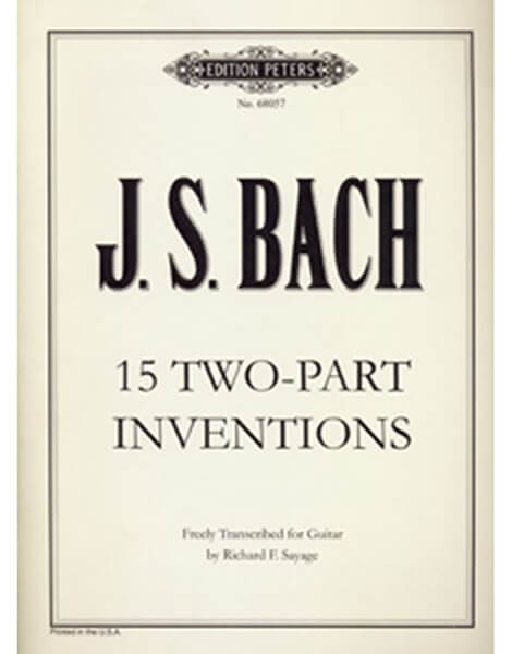 Bach J.s. - 15 Two-part Inventions - Μουσικα βιβλια εγχορδων (MSC.600957)