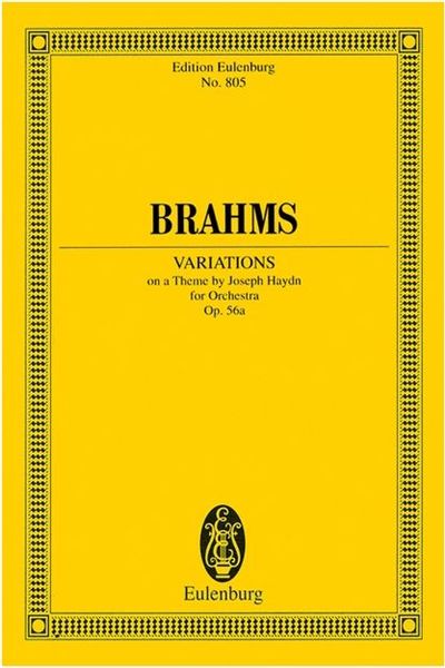 Brahms - Variations Haydn Op 56 - Μουσικα βιβλια ορχηστρικη μουσικη (MSC.603489)