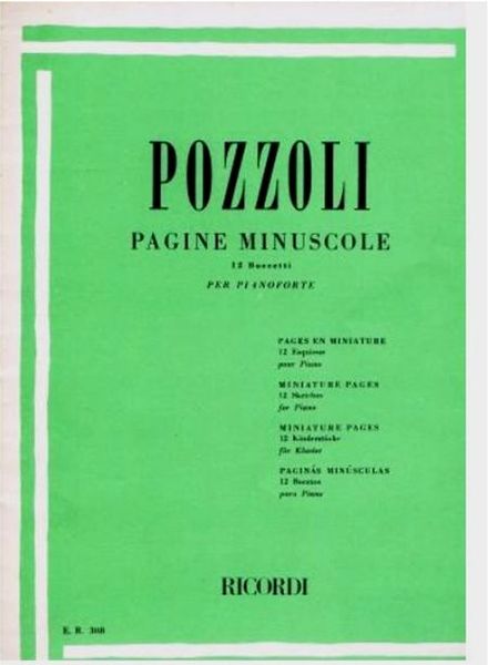 Pozzoli - Miniature Pages - Μουσικα βιβλια πληκτρων (MSC.605404)