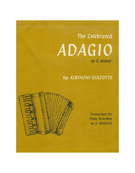 Tomaso Albinoni - Adagio In G Minor - Μουσικα βιβλια πληκτρων (MSC.605532)