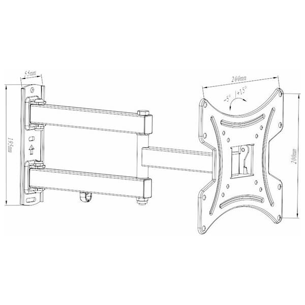 Osio Osma-1142 Βαση Τηλεορασης 13'' - 42'' Vesa 200 X 200 - Βασεις ...