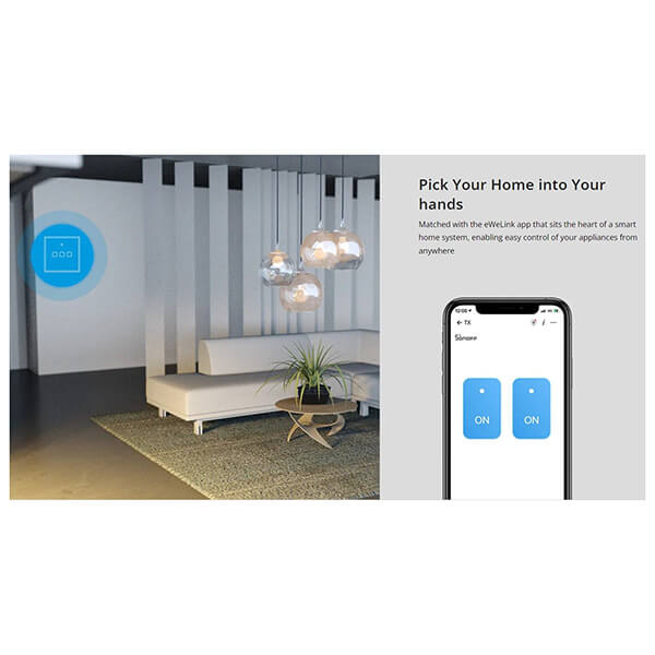 Sonoff T0eu1c-tx 1 Channel Touch Light Switch Wi-fi White - Smart home ...