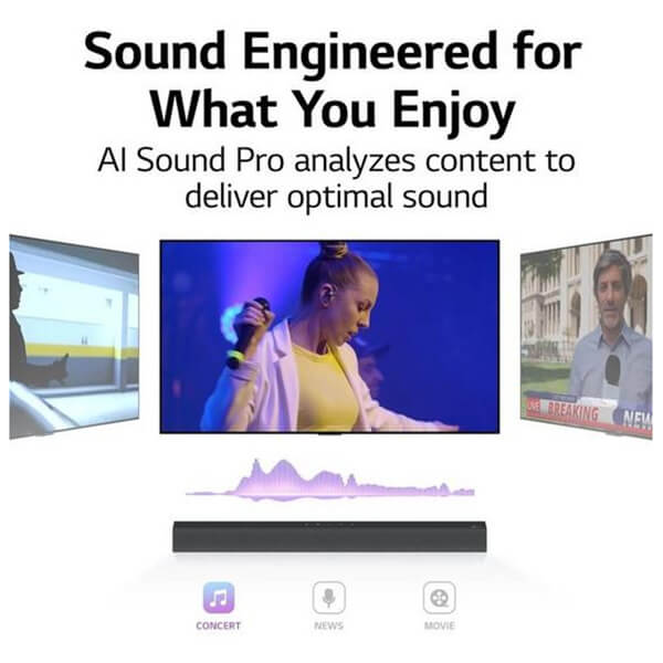 LG Soundbar S60q 2.1 300w - Ηχεια home audio (PER.209750)