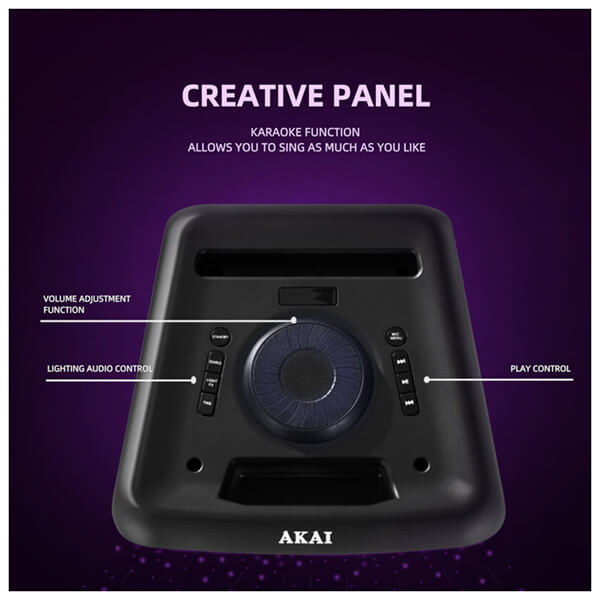 Akai Party BOX 800 Φορητο Bluetooth Party Speaker Με LED TWS 60W RMS ...