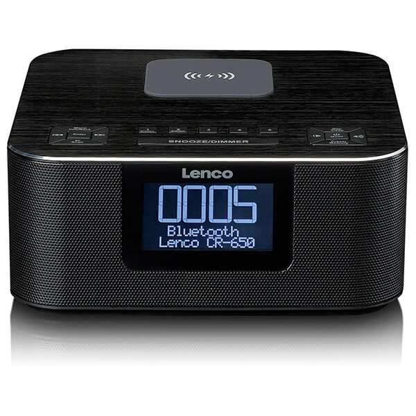 Lenco Cr-650bk - Dab+/ FM Clock Radio With Bluetooth AND Wireless ...