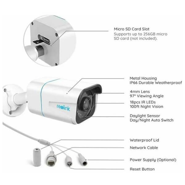 IP Camera POE Reolink Rlc-810a 4K - Ip cameras (PER.209996)