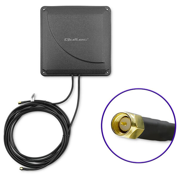 Qoltec Antenna 4G LTE Dual Mimo Booster 35 DBI 50W 2X SMA Male ...