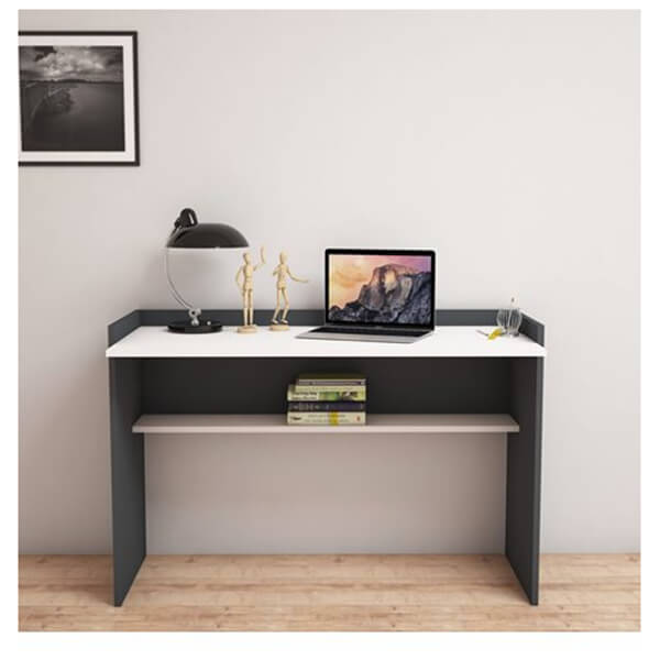 Γραφειο Μελαμινης Γκρι Λευκο Hm9227.13 118x58x80υ ΕΚ. - Επιπλα γραφειου ...