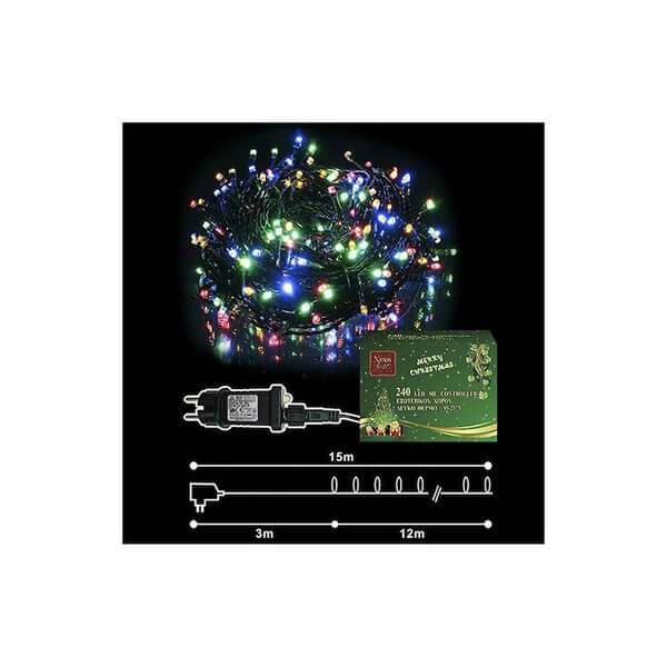 240 LED Χρωμat.εξωτερικα Προγραμμα L.v. - Χριστουγεννιατικα (PER.223268)