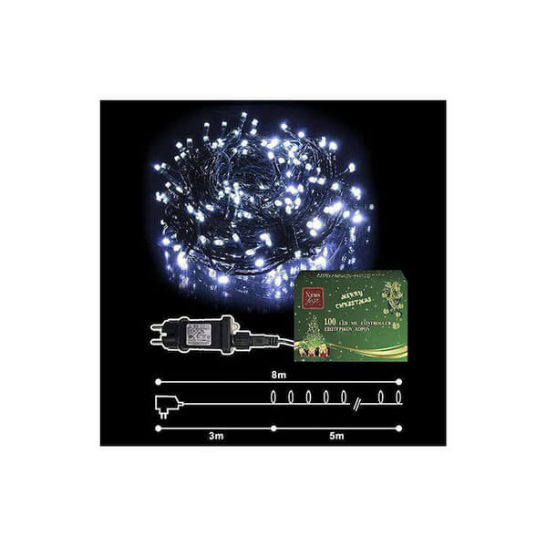 100 LED Λευκα Εξωτερικα Προγραμμα L.v. - Χριστουγεννιατικα (PER.223275)