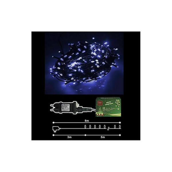 100 LED Μπλε Εξωτερικα Προγραμμα L.v. - Χριστουγεννιατικα (PER.223311)