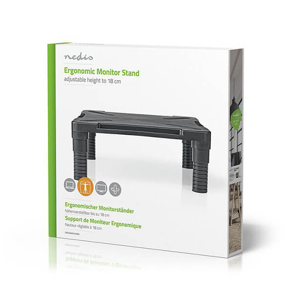 Nedis Ergoams100bk Ergonomic Monitor Stand Adjustable Black - Βασεις ...