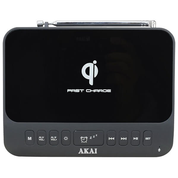 Akai Acrb-1000 Ξυπνητηρι Ασυρματος Φορτιστης ΚΑΙ Ηχειο Bluetooth Με ...