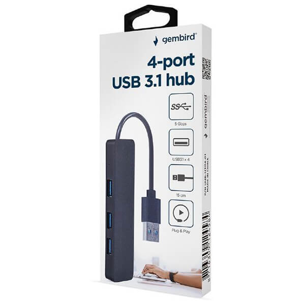 Gembird 4-port USB 3.1 HUB - Usb hub (PER.224566)