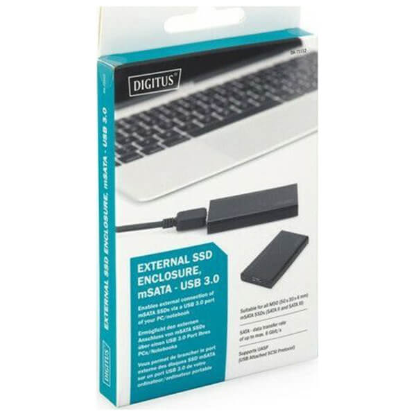 Digitus Da-71112 External SSD Enclosure Msata - USB 3.0 - Εξωτερικες ...
